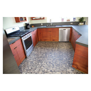 Random Squares Floor - Modern - Kitchen - San Francisco - by Island ...