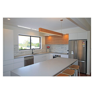 Raw Concrete Caesarstone Benchtop - Modern - Kitchen - Brisbane - by ...