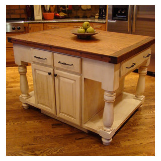 Re-purposed Work Island Interior Remodel - Traditional - Kitchen ...