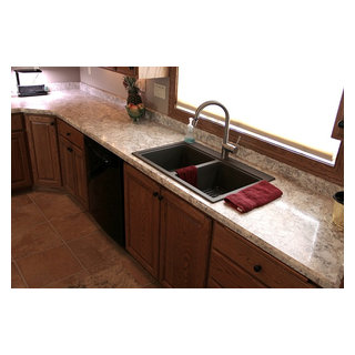 Realistic Granite Patterned Laminate Countertops in a Traditional Fargo ...