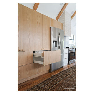 Red Oak- Natural Wood Slab | Houston, TX - Eclectic - Kitchen - Houston ...