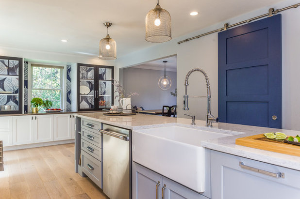 These Kitchens Do Blue Cabinetry Just Right