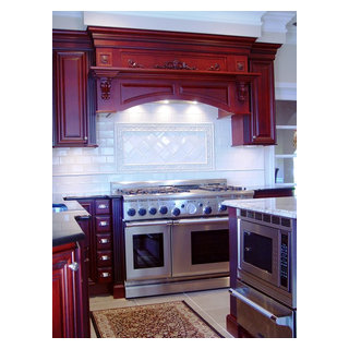 Remarkable Red Kitchen - Traditional - Kitchen - Philadelphia - by ...