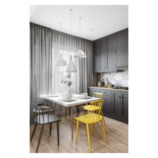 Residential Interior Renders for a Kitchen and Living Room ...