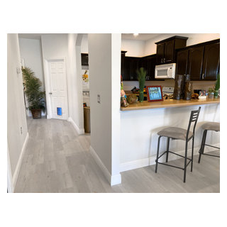 Residential | LVP Quincy Oaks & Tile Slate White - Modern - Kitchen ...