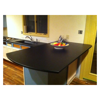 Richlite Kitchen and Walnut countertop - Eclectic - Kitchen ...