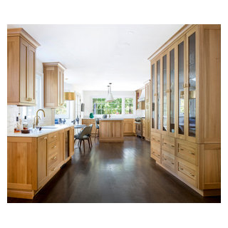 Rift Cut White Oak and Brass Beauty - Kitchen - Transitional - Kitchen ...
