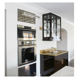 River Forest Modern Exotic Wood Kitchen - Modern - Kitchen - Chicago ...