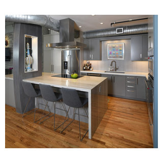 River Oaks Loft - Contemporary - Kitchen - Houston - by Chandra Stone ...