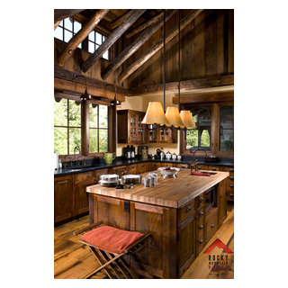 Riverside Rustic - Rocky Mountain Homes - Rustic - Kitchen - Other - by ...