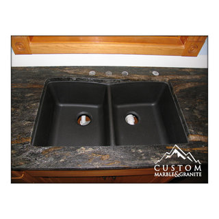 Riverwashed Cyclone Granite Counter Tops - Traditional - Kitchen ...
