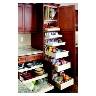 Roll Out Pantry Shelves - Kitchen - Miami - by ShelfGenie of West Palm ...
