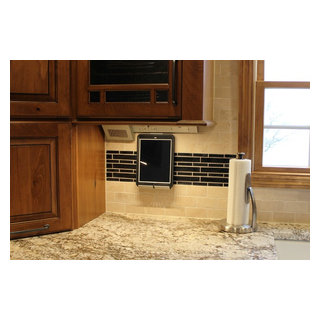 Rural Kewanee Kitchen Remodel With Rustic Beech Cabinets and White Sand ...