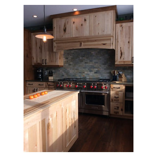 Rustic American Kitchen in rustic natural maple. - Rustic - Kitchen ...