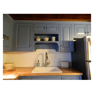 Rustic Blue Kitchen - Rustic - Kitchen - Philadelphia - by Creation ...