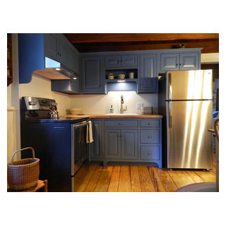 Rustic Blue Kitchen - Rustic - Kitchen - Philadelphia - by Creation ...