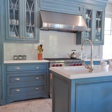 75 Rustic Blue Kitchen Ideas You'll Love - October, 2025 | Houzz
