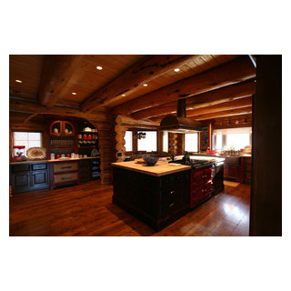 Rustic Custom Residence - Rustic - Kitchen - New York - by Quaker Craft ...