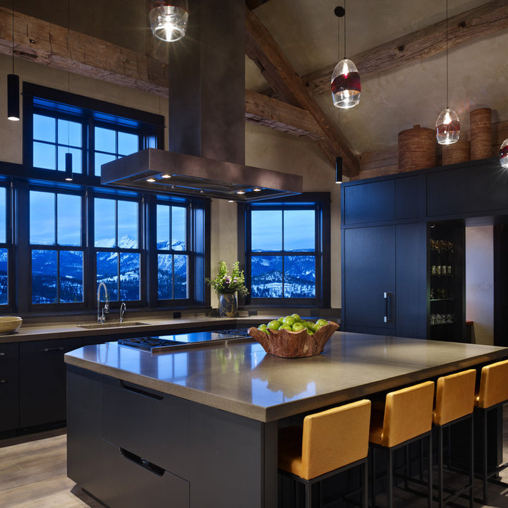 75 Rustic Kitchen with Gray Cabinets Ideas You'll Love - March, 2025 ...