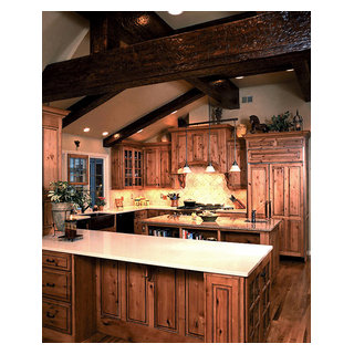 Rustic Rendition Cabinets: Custom Wood Products - Traditional - Kitchen ...