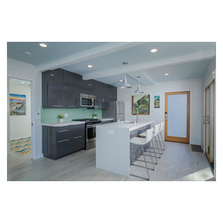 San Diego Modern Coastal Apartments - Coastal - Kitchen - San Diego ...