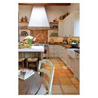 Santa Fe Country French Kitchen Remodel - Traditional - Kitchen ...