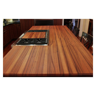 Sapele Butcher Block Island Top - Transitional - Kitchen - Atlanta - by ...
