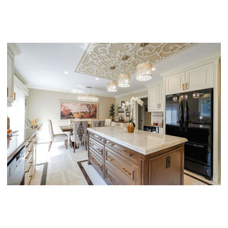 ceiling over kitchen island design - Traditional - Kitchen - Toronto ...