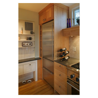 Sears Kit House Redux - Kitchen - Corner built-ins w. Subzero & Cat ...