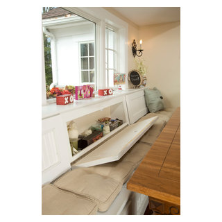 Seat back storage in kitchen bench - Traditional - Kitchen - DC Metro ...