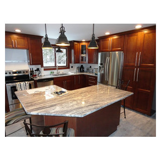Sensa Granite-Waterfall - Kitchen - Salt Lake City - by Shane Riley | Houzz