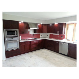Shaker Cognac Cabinets - Contemporary - Kitchen - Detroit - by Kitchen ...