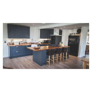 Shaker Kitchen Inspiration - Case Study - Jayne - Rústico - Cocina - Devon - de Exeter Kitchen ...
