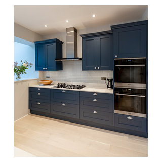Shaker-style Blue Kitchen - Contemporary - Kitchen - London - by ...