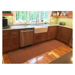 Shiloh Custom Inset Cabinetry - Natural Cherry - Transitional - Kitchen ...