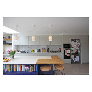 Side return extension with glass roof - Contemporary - Kitchen - Other ...