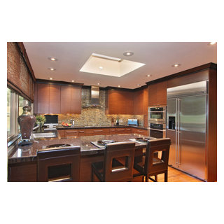 Skylight in a Traditional Kitchen - Asian - Kitchen - San Diego - by ...