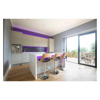 Sleek Handleless J-Profile Kitchen - Contemporary - Kitchen - Other ...