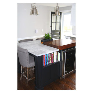 Small Custom Kitchen Island Addition - Contemporary - Kitchen - New ...