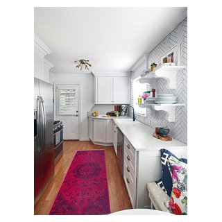 Small Kitchen Makeover with The Hunted Interior - Eclectic - Kitchen ...