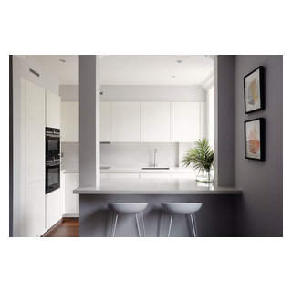 Small L Shape Kitchen - Kensington London - Contemporary - Kitchen ...