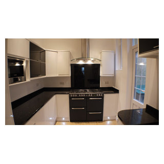 Small Lucido Senza White Gloss Kitchen - Contemporary - Kitchen ...