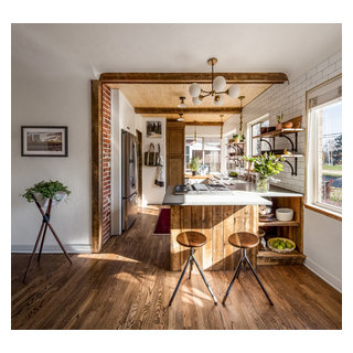 Small Rustic Farmhouse Kitchen - Farmhouse - Kitchen - Denver - by ...