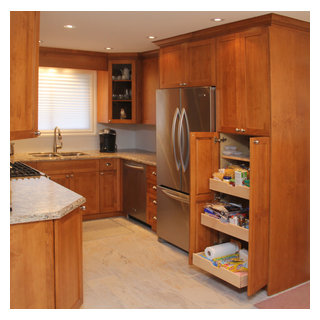 Small Shaker Galley Kitchen Renovation - Traditional - Kitchen ...