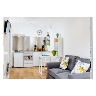 Snoozebox! Shipping Container into a Home - Contemporáneo - Cocina ...