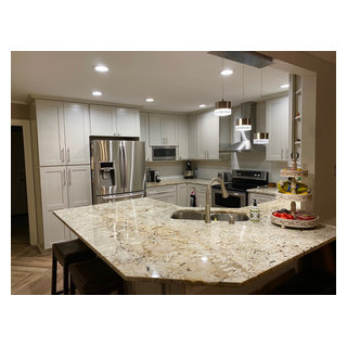 Snow Fall Granite Kitchen countertops - Transitional - Kitchen ...