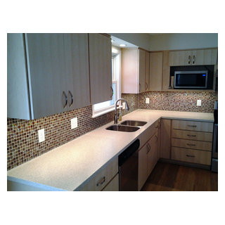 Solid Surface Tile Ready Back-splash - Contemporary - Kitchen ...