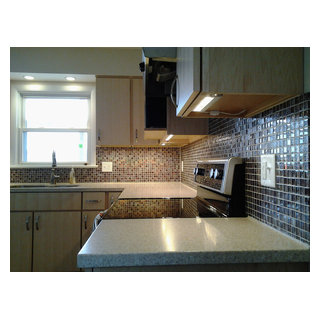 Solid Surface Tile Ready Back-splash - Contemporary - Kitchen ...