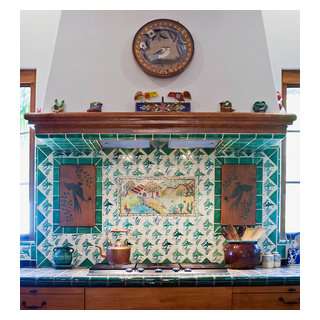 Spanish Hacienda Homestead - Southwestern - Kitchen - Santa Barbara ...