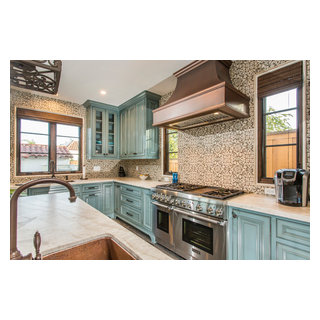 Spanish Mission New Home Construction - Mediterranean - Kitchen - San ...